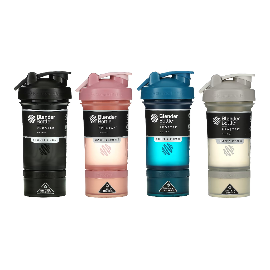 Blender Bottle, ProStak, Rose Pink / Black ? Grey 22 oz (651 ml) | Shopee Philippines