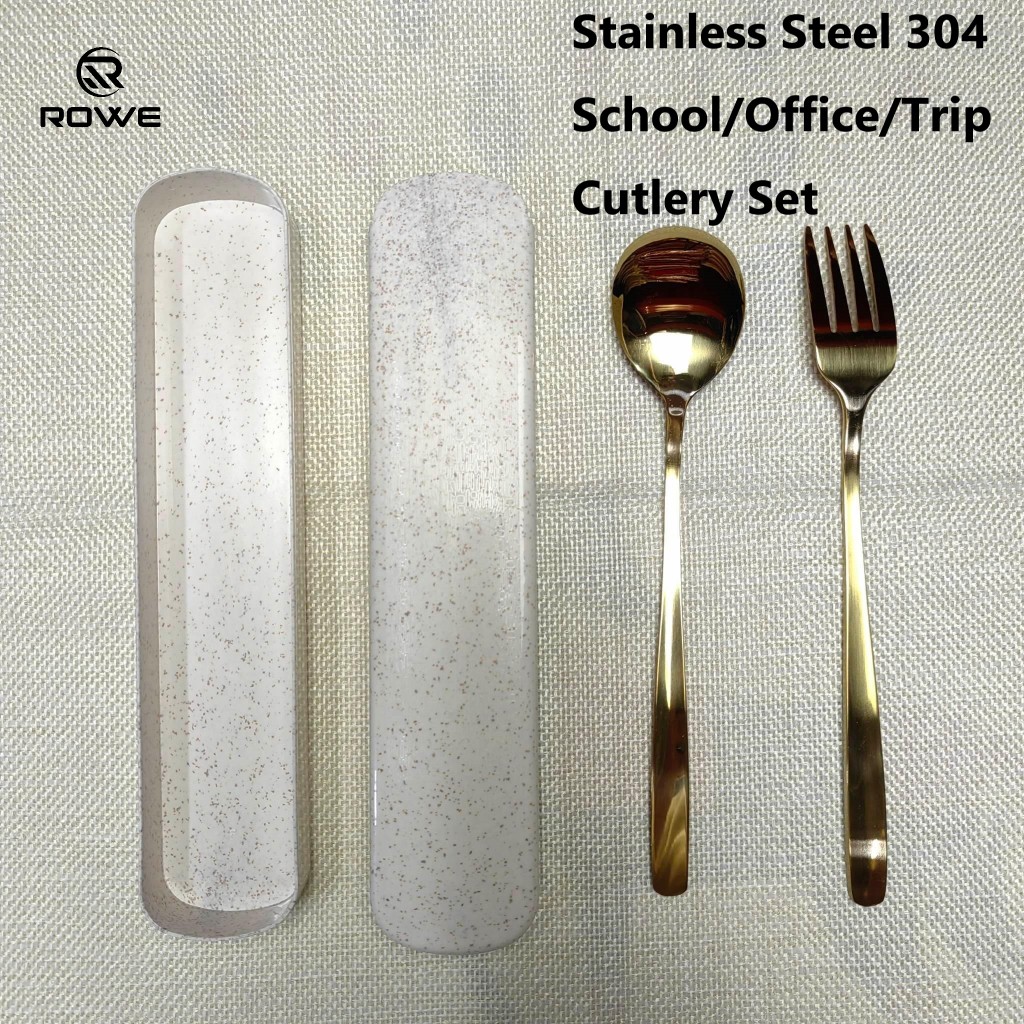 Korean Cutlery Set Korean Style Flatware Stainless Steel Portable ...