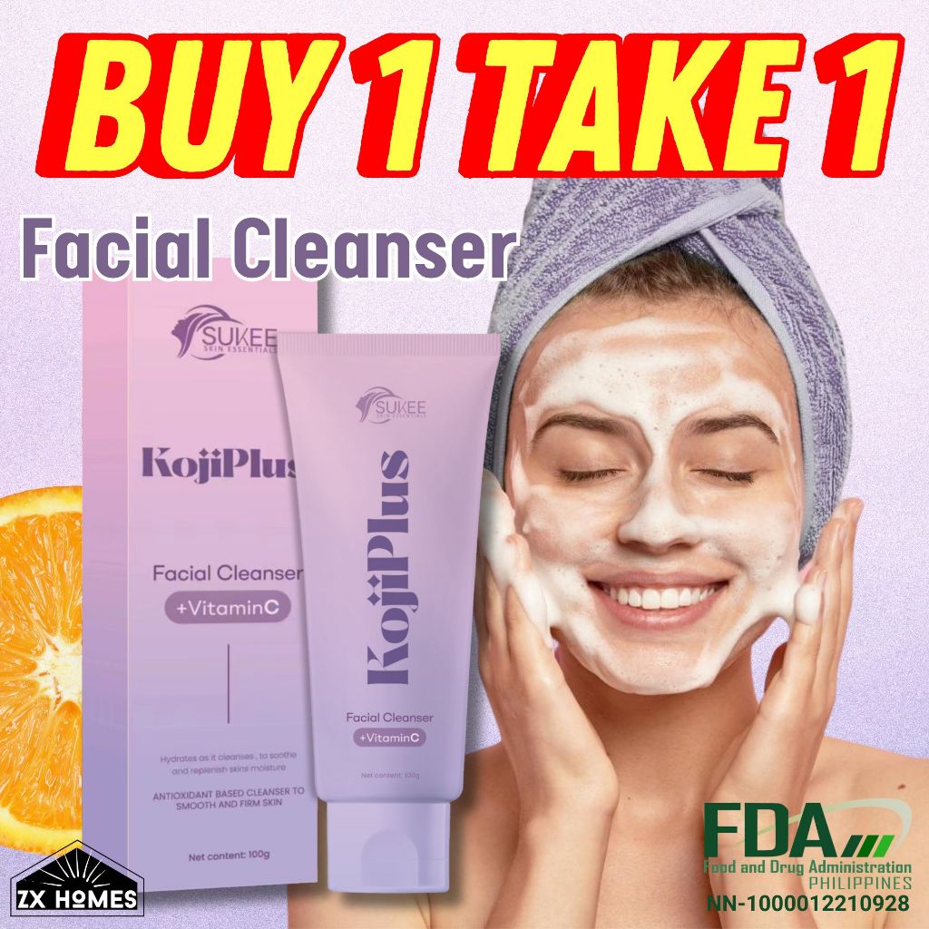 KKJJ [BUY 1 TAKE 1] Original SUKEE KojiPlus Facial Cleanser +Vitamin C ...