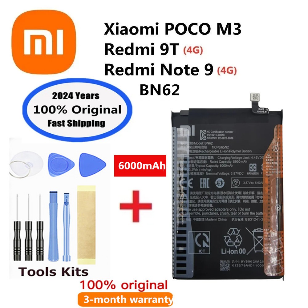 100%original xiaomi BN62 For Xiaomi Redmi 9T/ Note9 4GVersion POCO ...