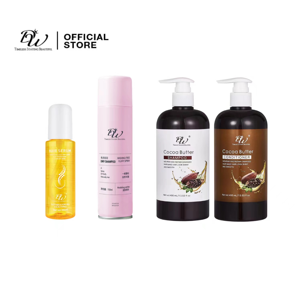 DW 4in1 Hair Care Set | Hair Serum + Washing Free Spray + Shampoo ...