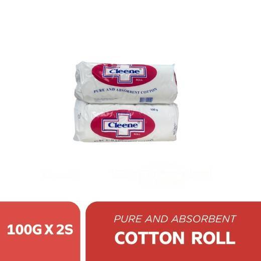 CLEENE Pure and Absorbent Cotton Roll 100g 2s | Shopee Philippines