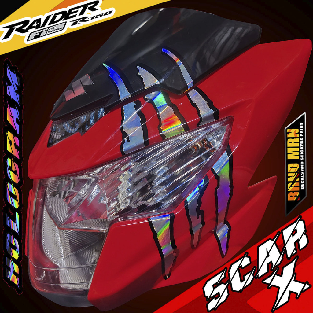 SUZUKI RAIDER 150 FI SCAR X REFLECTIVE DECALS | Shopee Philippines