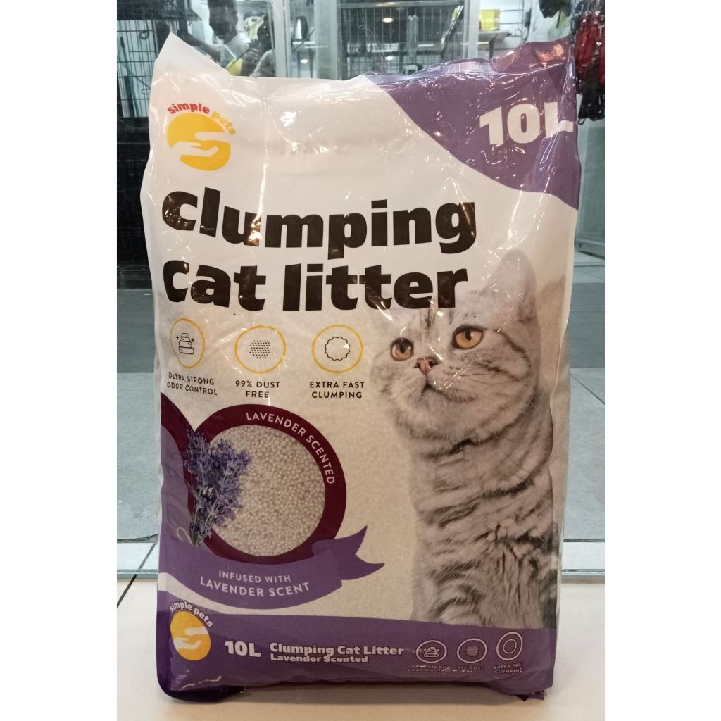 Simple Pets Clumping Cat Litter - Lavender Scent 10L | Shopee Philippines