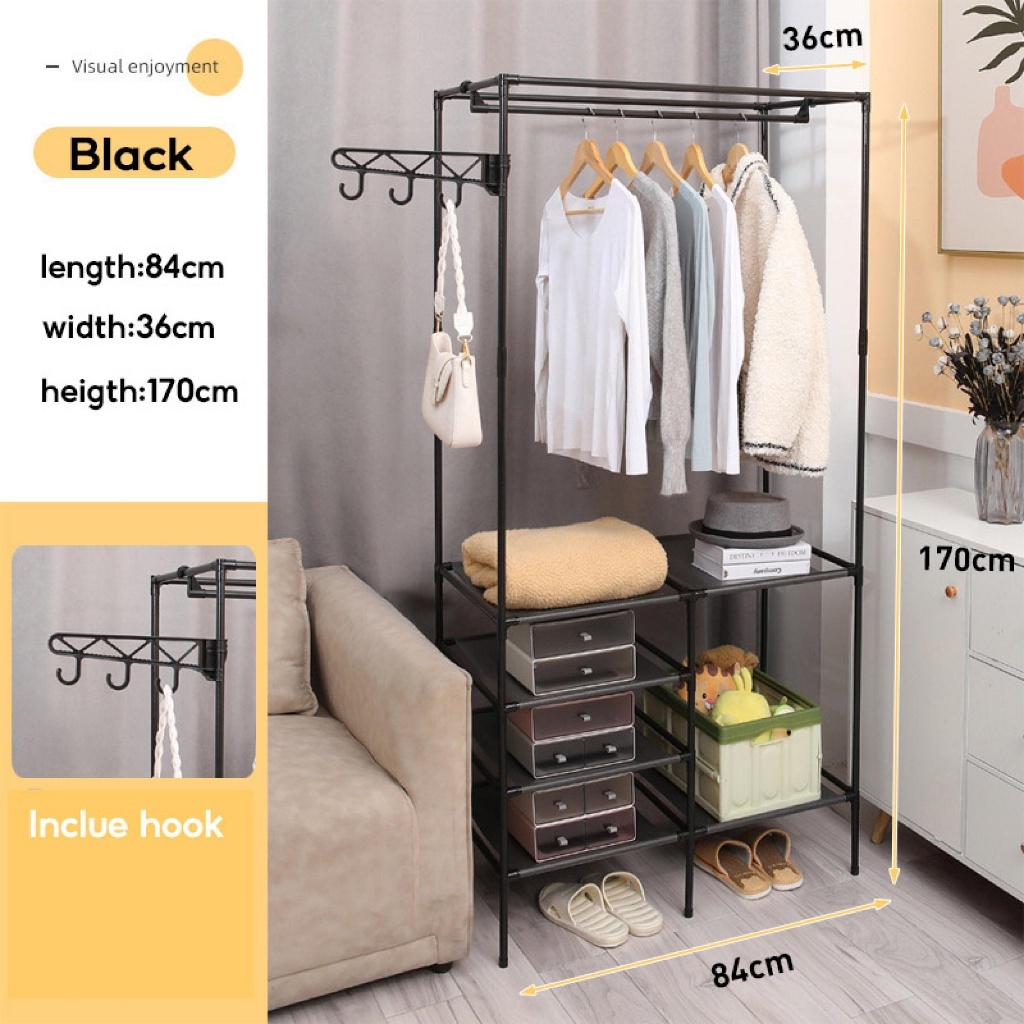 Clothes Rack Multi-function Clothes Hanger Bedroom Sampayan Clothes ...