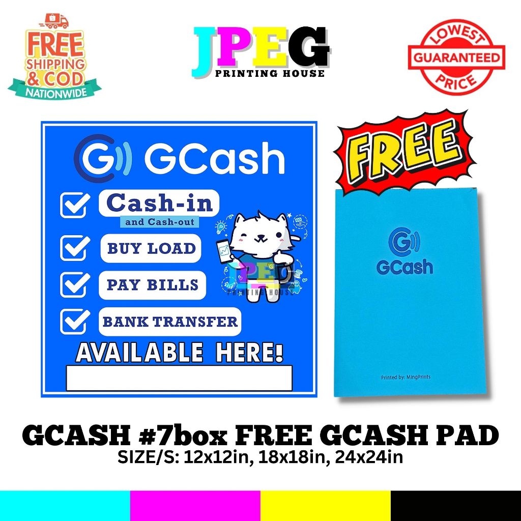 GCASH #7BOX FREE PAD Tarp Tarpaulin Affordable High Quality SQ FP ...