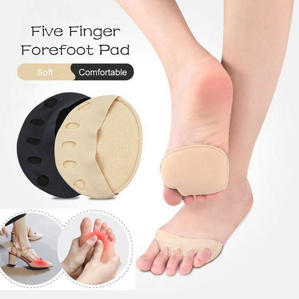 Five Finger Forefoot Pads for Women High Heels Half Insoles Calluses ...