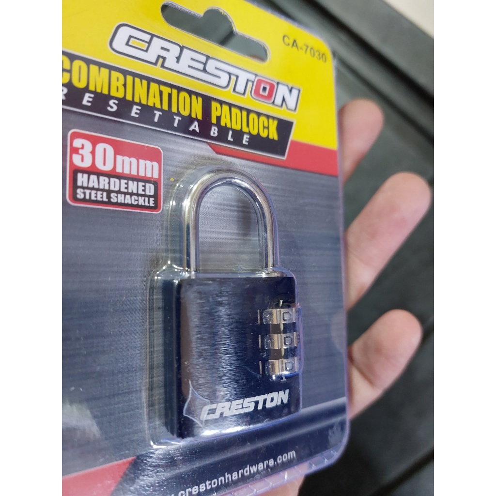 Creston Combination Padlock DIAL 50mm or Resettable 30mm SOLD ...