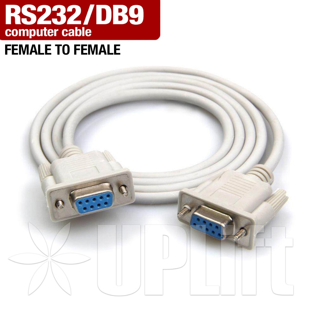 UPLift Serial RS232 / DB9 9-Pin Com Port Cable for PC / Laptop (1.5 ...
