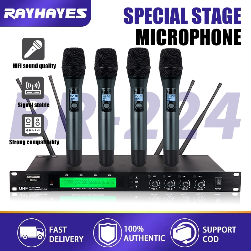 RAYHAYES Professional Wireless Microphone For Vdeoke Original Heavy ...