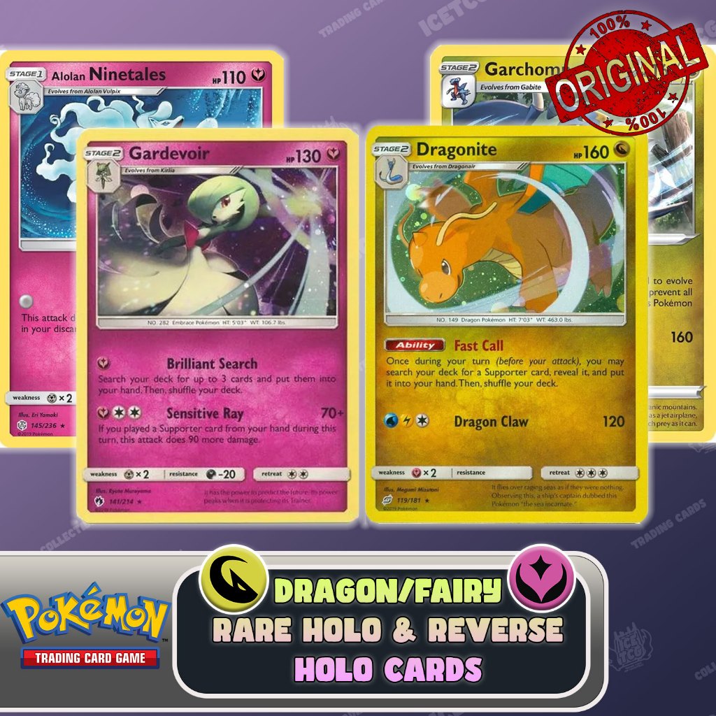 Dragon/Fairy Rare Holo/Reverse Holo Pokemon Cards - Pokemon TCG Singles ...
