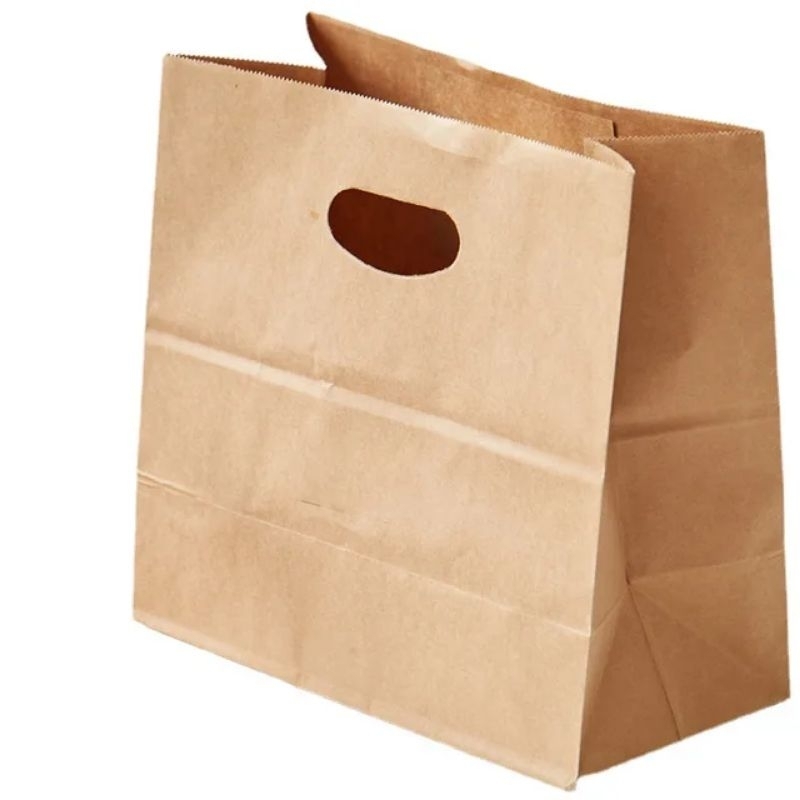 Take Out Paper Bag Kraft Paperbag (10pcs) | Shopee Philippines