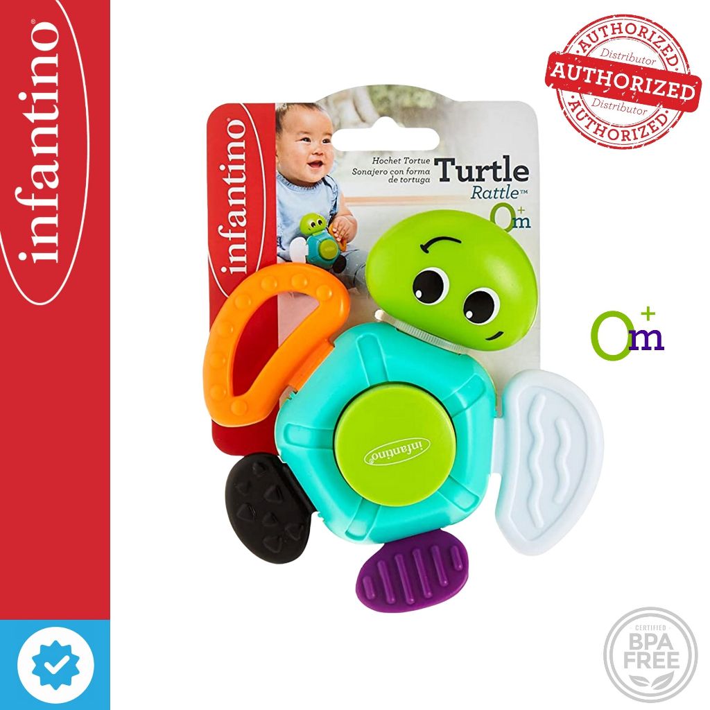 INFANTINO Turtle Rattle™ (BPA-Free) - Sensory & Motor Skills ...