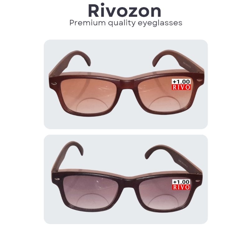R13 Double Vista Reading Glasses Men & Women Eyeglass Replaceable Lens ...
