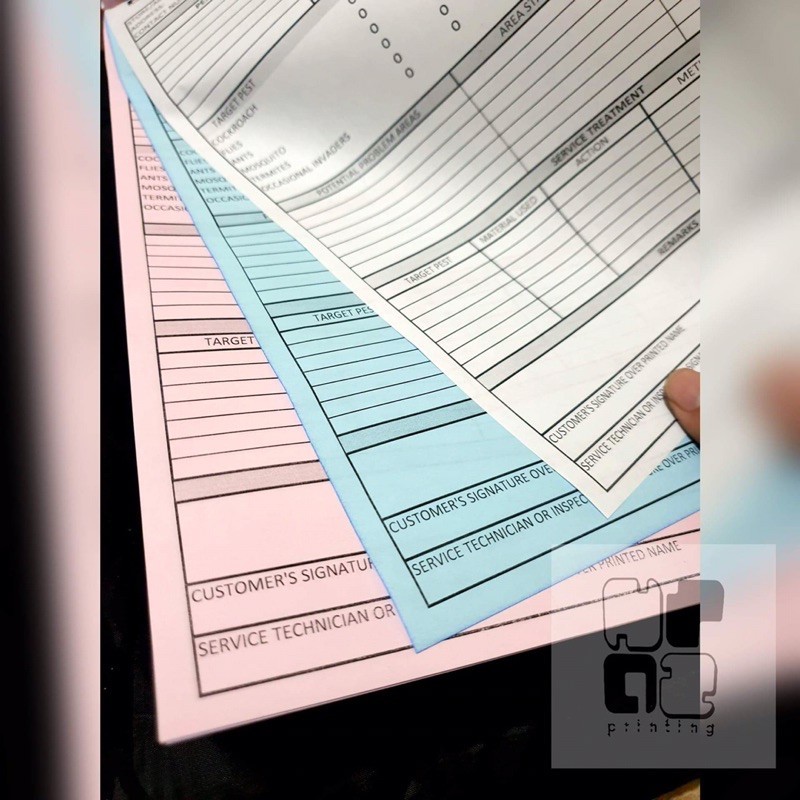 Customized Service Report, Forms and Invoice - CARBONIZED - Whole Paper ...