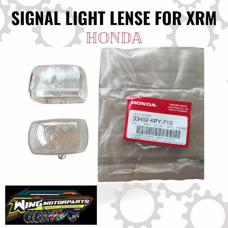 Signal Light Lens for XRM 125 & TMX 155 /125/ Genuine Honda | Shopee ...
