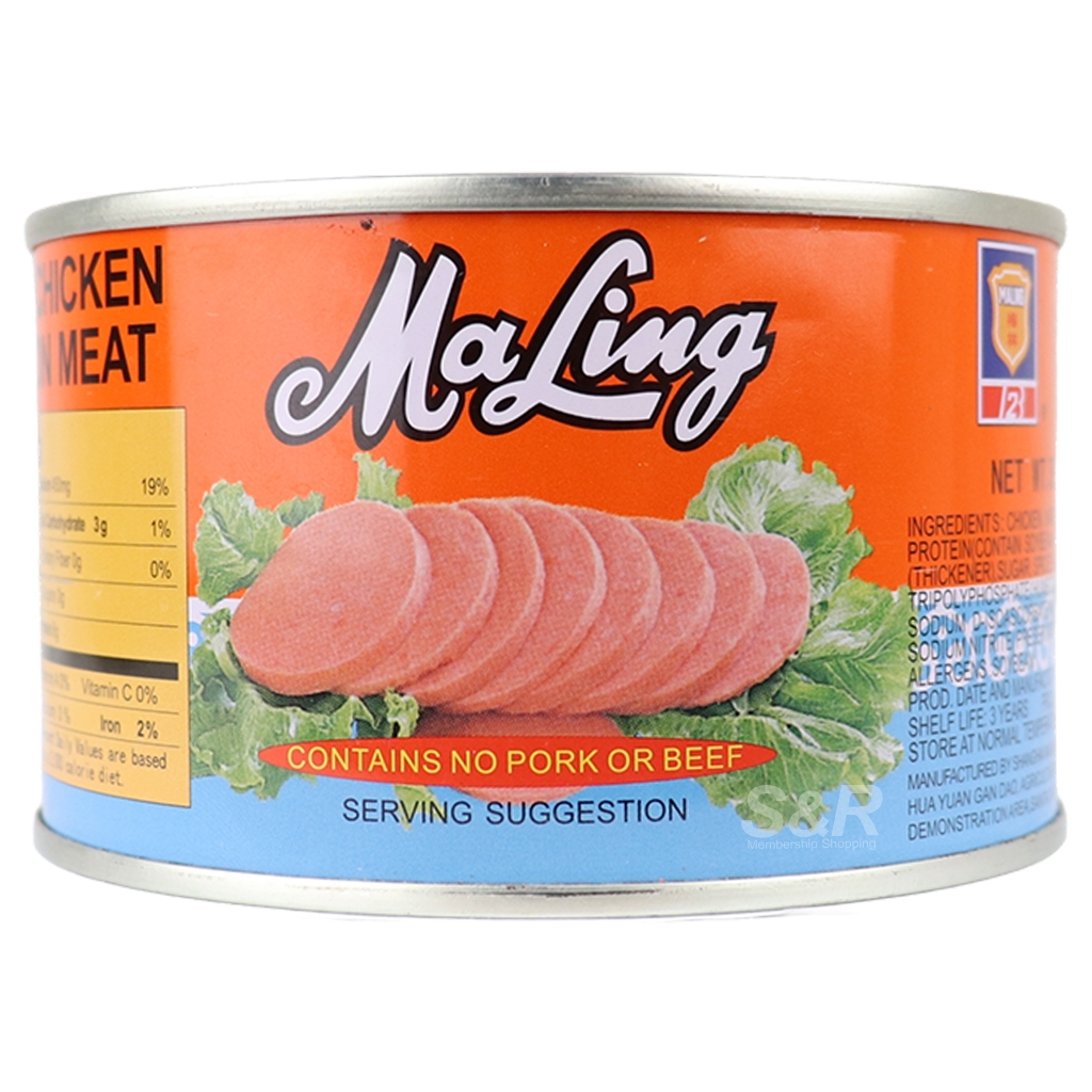 Ma Ling Canned Chicken Luncheon Meat 397g | Shopee Philippines