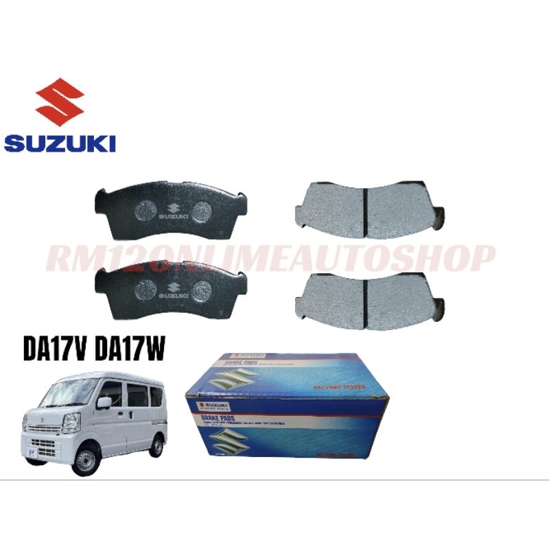 BRAKE PAD GENUINE JAPAN FOR SUZUKI DA17V DA17W BRANDNEW | Shopee ...