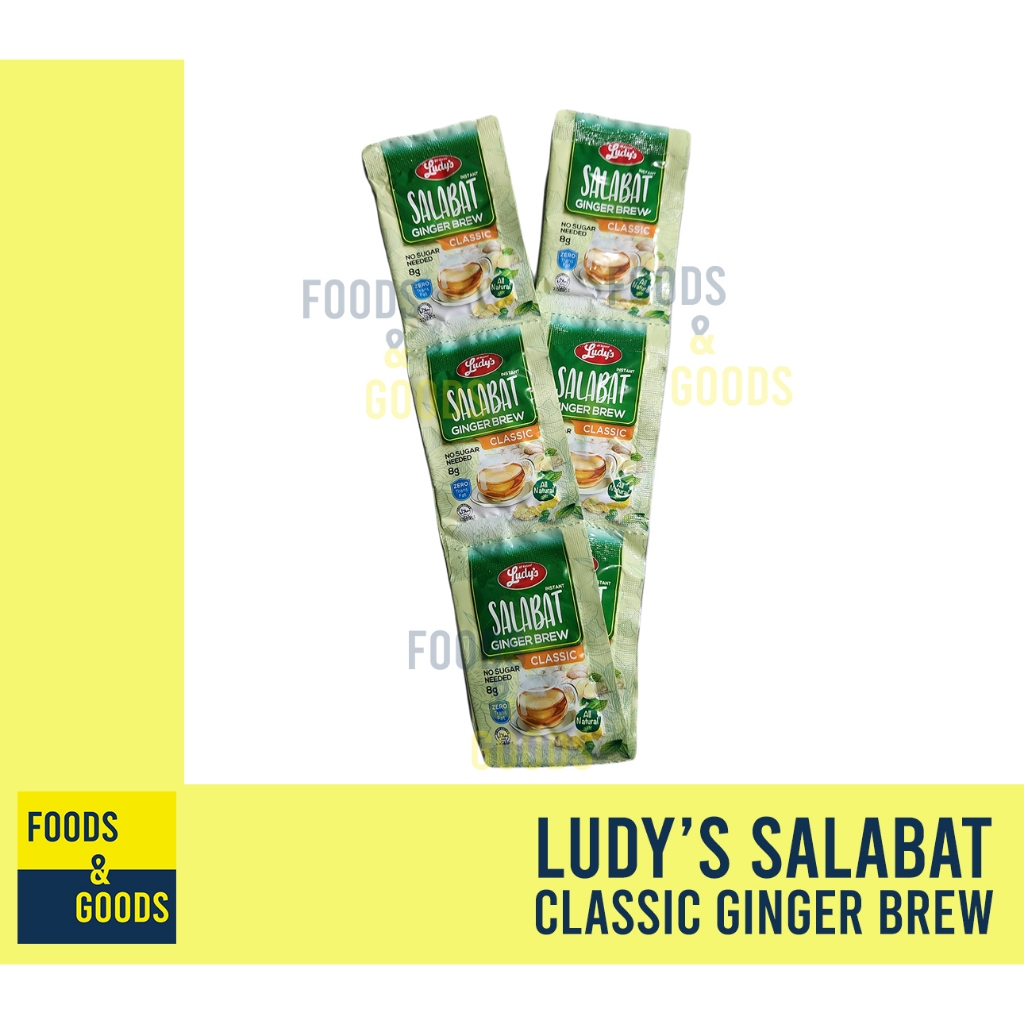 Ludy's Instant Salabat Ginger Brew 8g Classic Original Flavor | Shopee ...