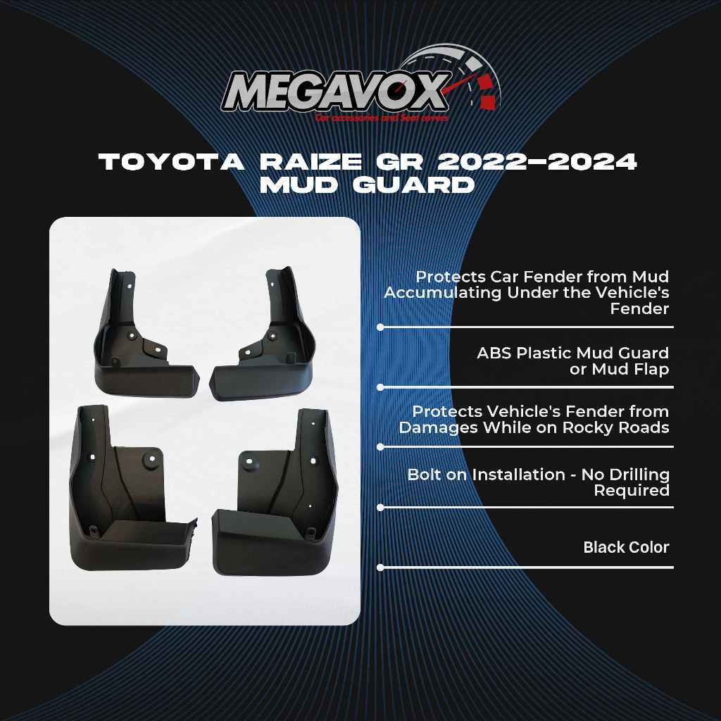 Toyota Raize GR 2022-2024 Mud Guard | Shopee Philippines