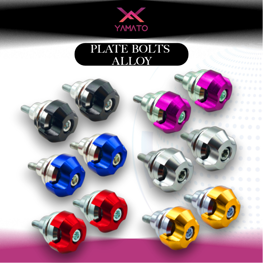 YAMATO MOTORCYCLE PLATE BOLTS ALLOY | Shopee Philippines