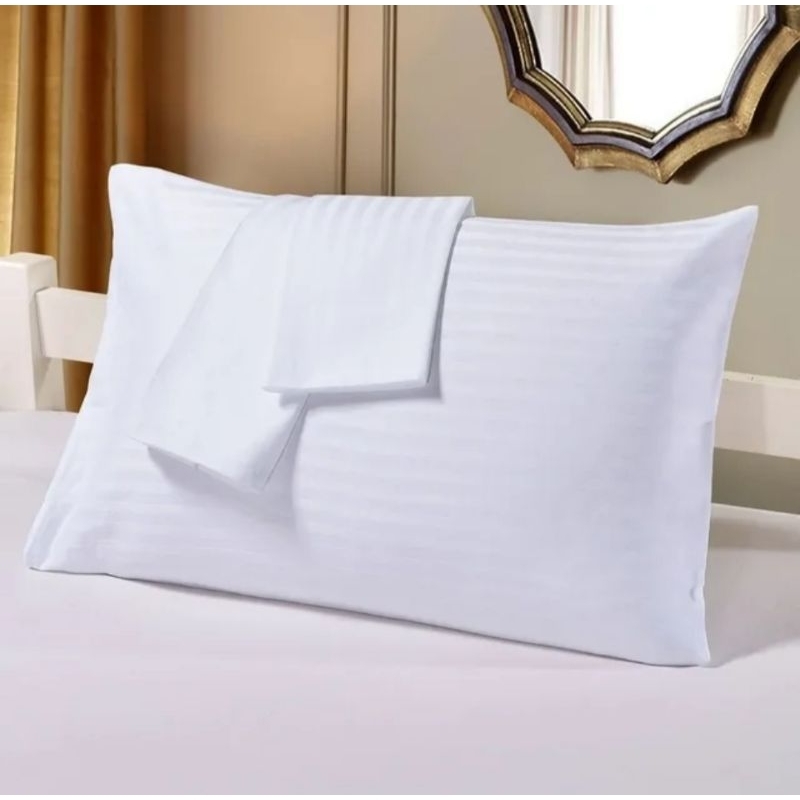 Pillowcase 20x30 inches, Plain White or Stripe White - High Quality ...