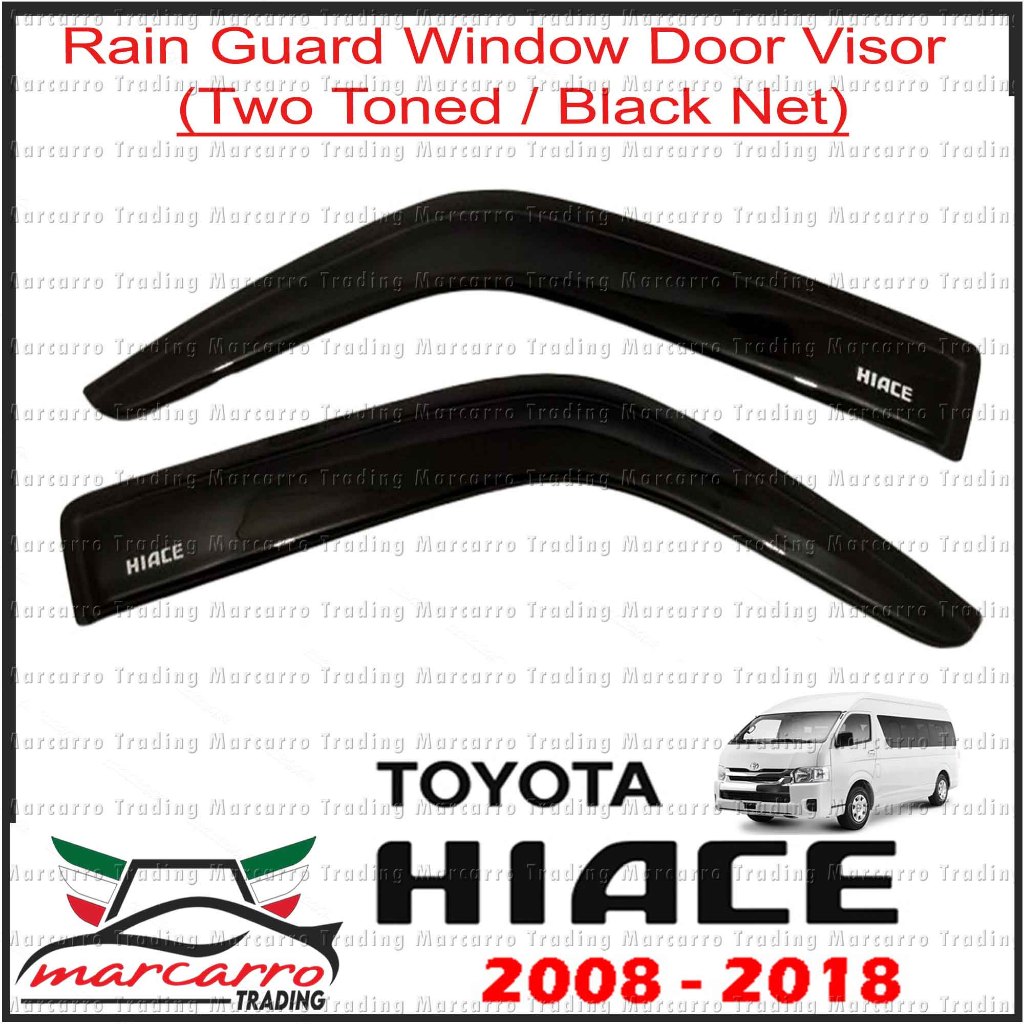 Toyota Hiace 2008-2018 OEM Type Rain Guard Window Visor (Made in ...