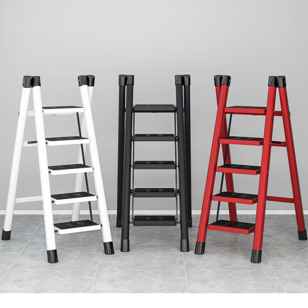 Steps Ladder Stool Portable Sturdy Non-Slip Lightweight Foldable Ladder ...