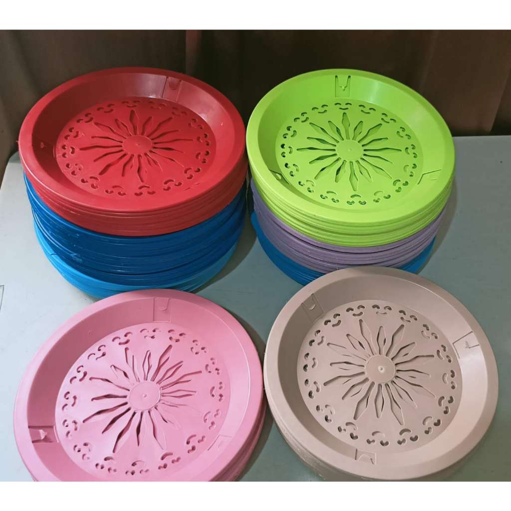 SMILE 12PCS Paper Plate Holder Reusable Holder Pastel Color Paper Plate ...