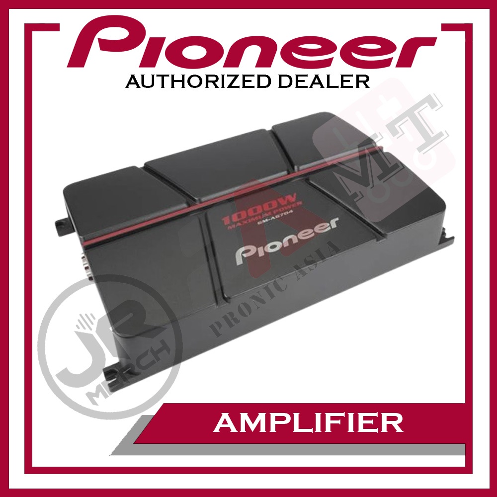 Original Pioneer (GM-A6704) 4-Channel 1000 watts Bridgeable Amplifier with Bass Boost | Shopee ...