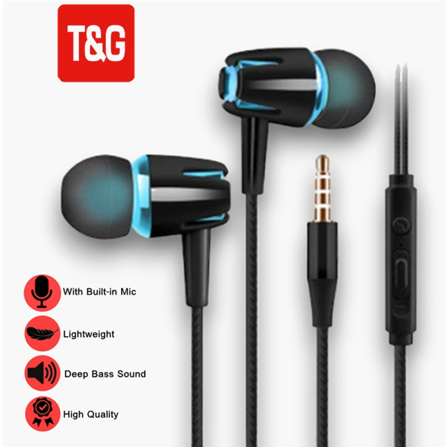 S9 Stereo Hi-Fi Sound Headset In-ear Wired Earphone with Built-in Mic ...