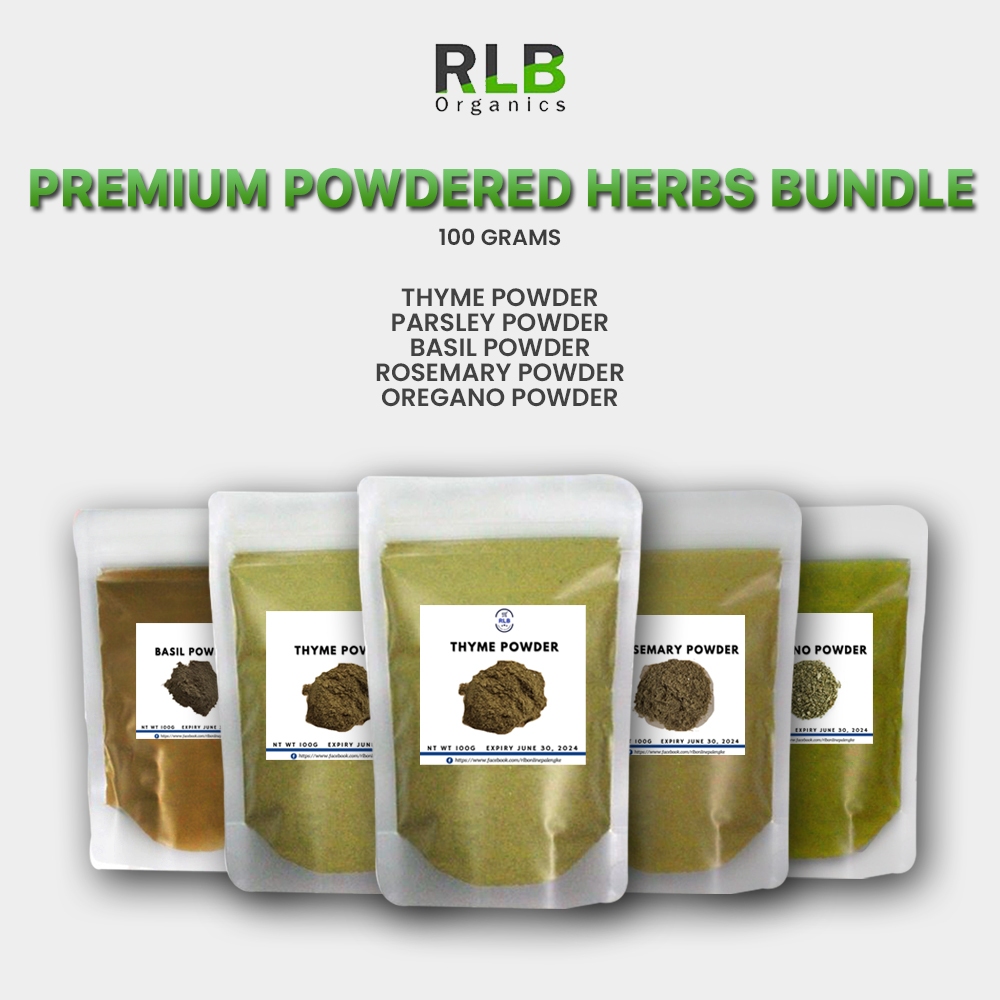 Premium Powdered Dried Herb 100 grams Thyme Parsley Basil Rosemary ...