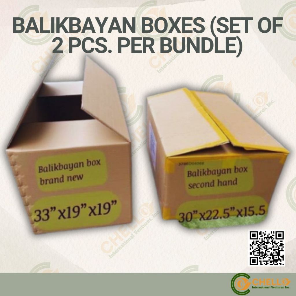 Balikbayan boxes (set of 2 pcs. per bundle) | Shopee Philippines