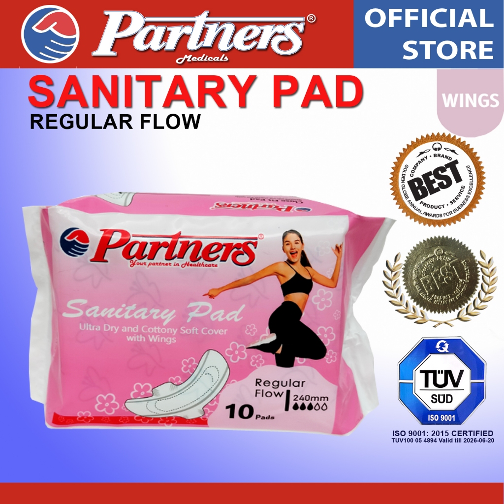 Partners Sanitary Napkins Ultra Dry and Cottony Soft Cover with Wings ...