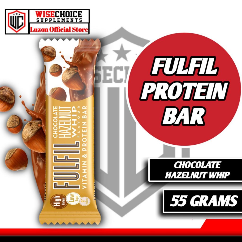 FULFIL PROTEIN BAR 55 GRAMS CHOCOLATE HAZELNUT WHIP EXPIRATION DATE ...