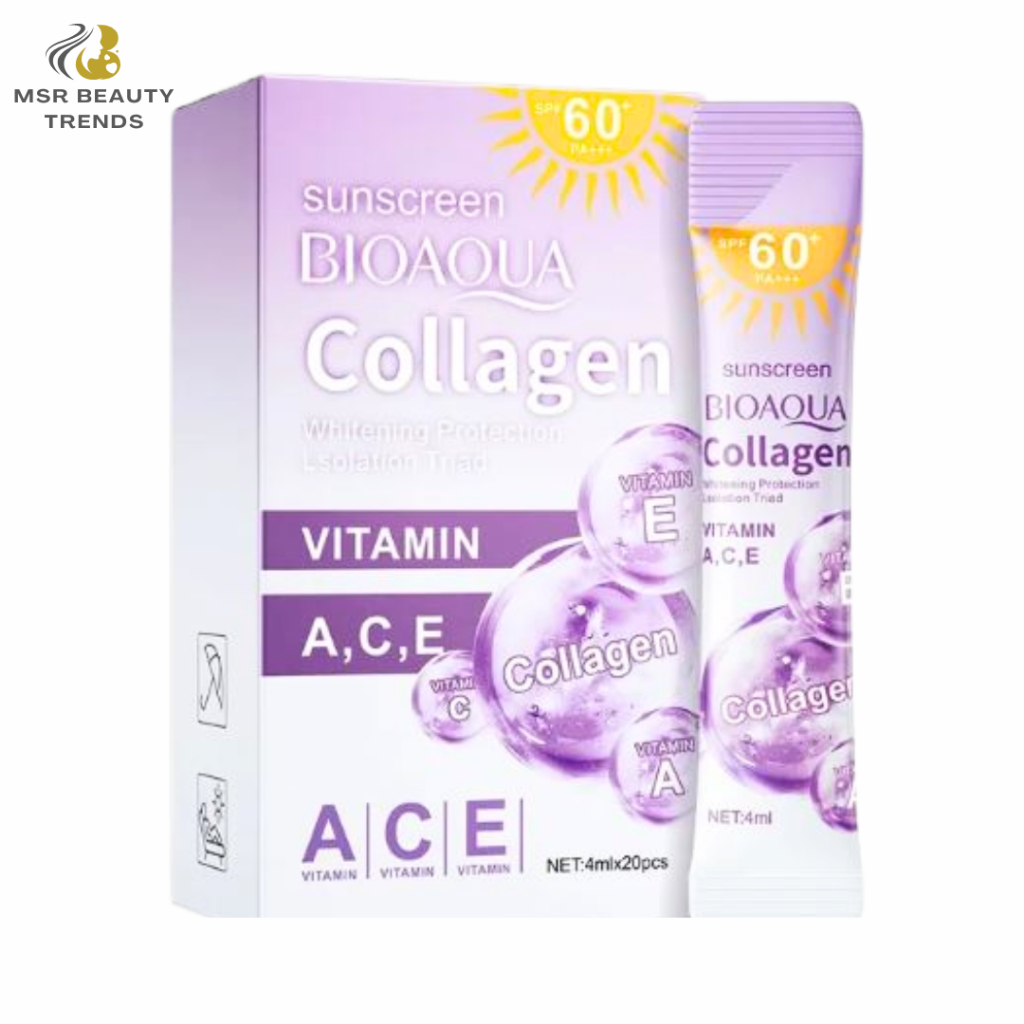 20PCS BIOAQUA COLLAGEN SUNSCREEN- Whitening Moisturizing Skin Protect ...
