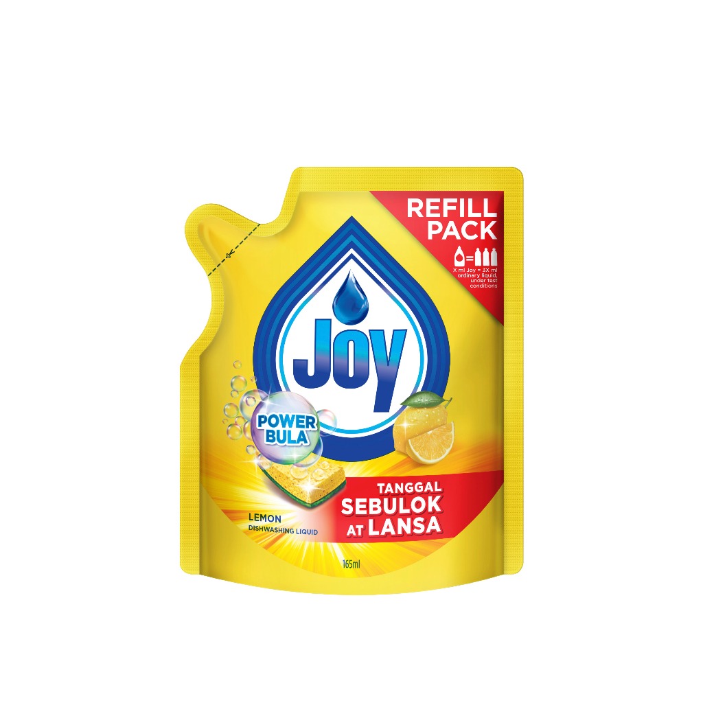 Joy Lemon Dishwashing Liquid Concentrate 165Ml Refill | Shopee Philippines