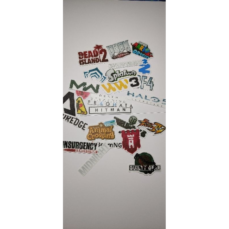 26pcs Video Game Sticker Pack (Doom Eternal. Halo 5. World of Tanks ...