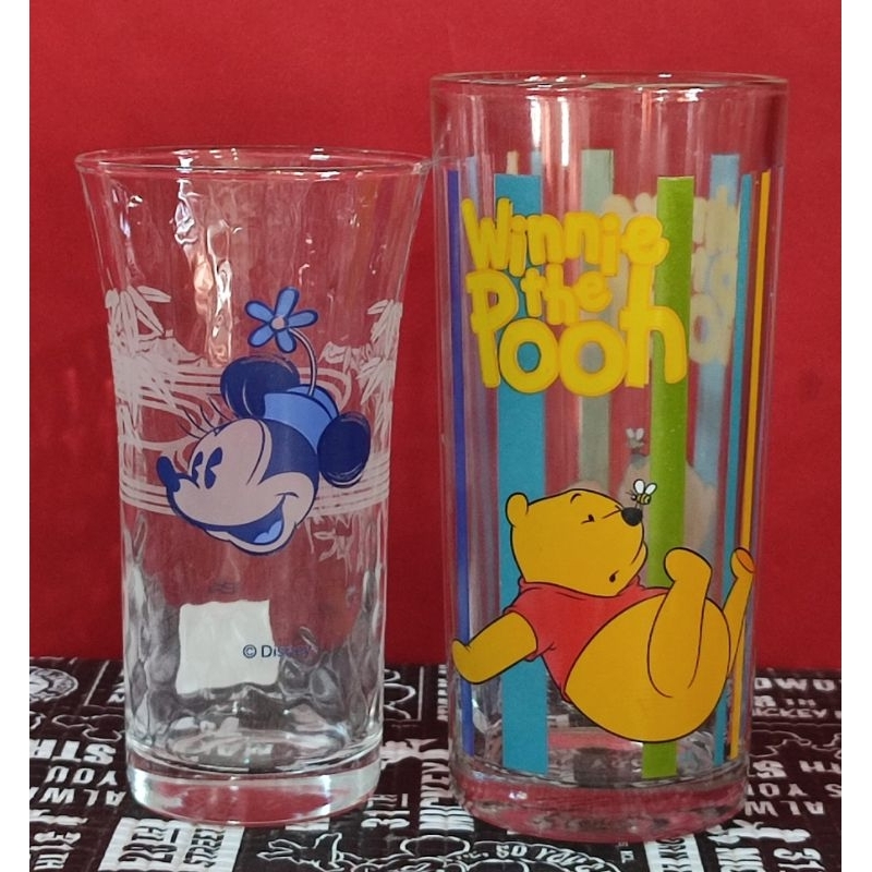 Minnie Mouse & Winnie the Pooh Slim Glass DISNEY | Shopee Philippines