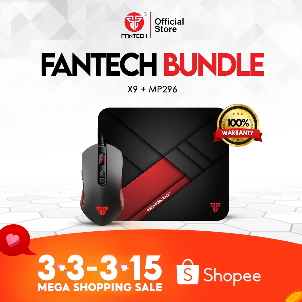Fantech X9 THOR Macro RGB Gaming Mouse Bundle with MP296 Vigil Mousepad ...
