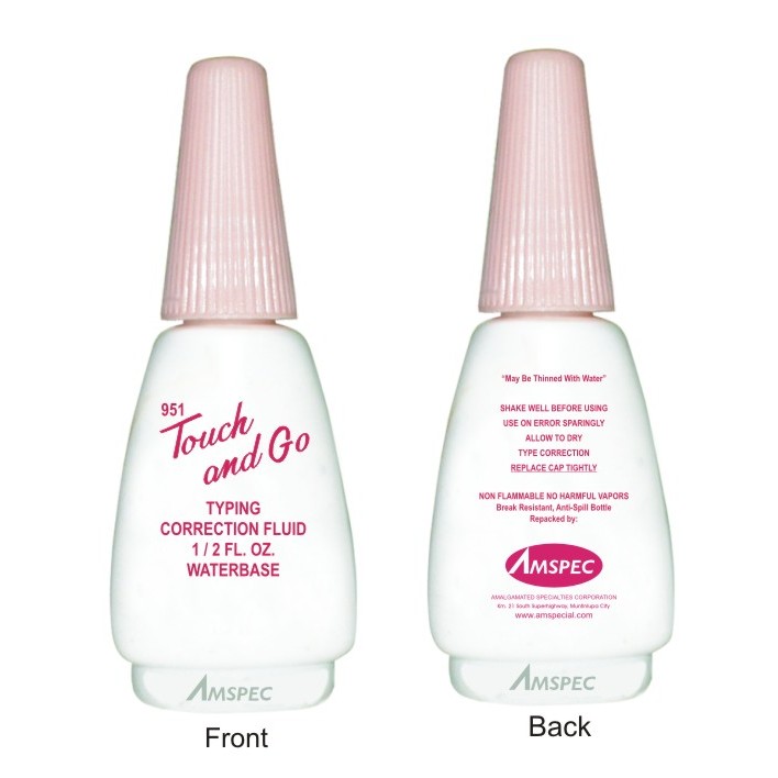 Touch and Go Correction Fluid | School Supplies | Office Supplies ...