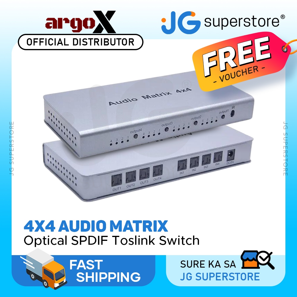 [CLEARANCE] ArgoX 4x4 Audio Matrix Switch Converter Amplifier | Shopee Philippines