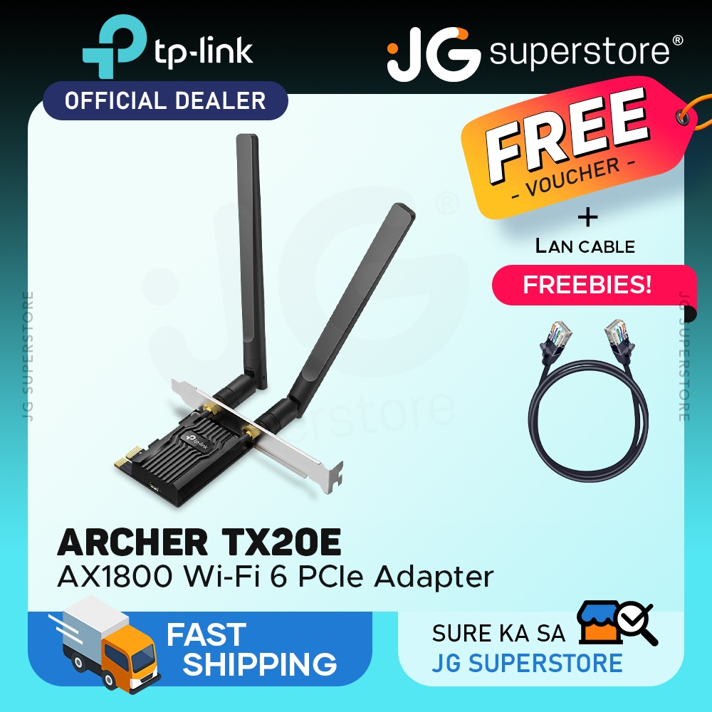 TP-Link Archer TX20E AX1800 Dual Band Wi-Fi 6 Bluetooth 5.2 PCIe ...