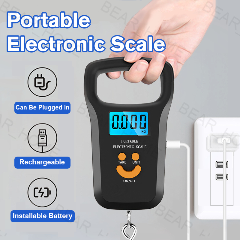 Portable Scale Rechargeable Electronic Digital Luggage Scale Travel ...