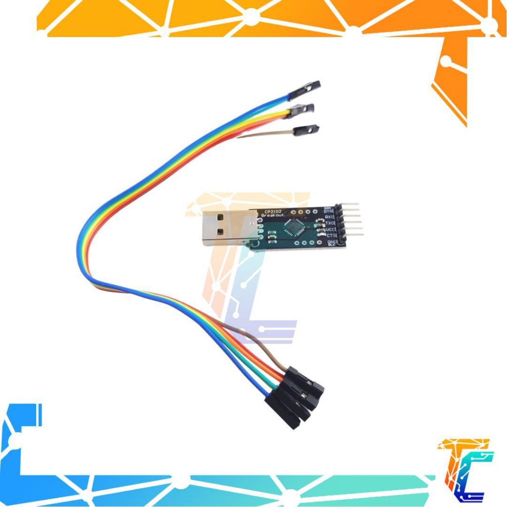 CP2102 USB 2.0 to UART TTL Serial 6 PIN Converter Connector Module with ...