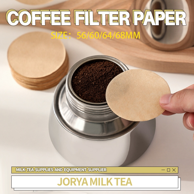 100PCS Coffee Filter Paper Moka Pot Espresso Tea Strainer 56/60/64/68mm ...