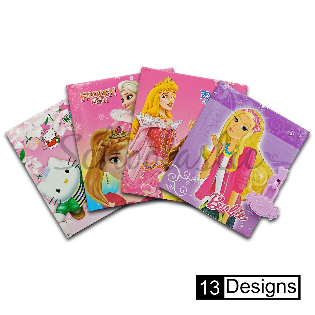 Character Diary Notepad with Lock and Keys | Shopee Philippines