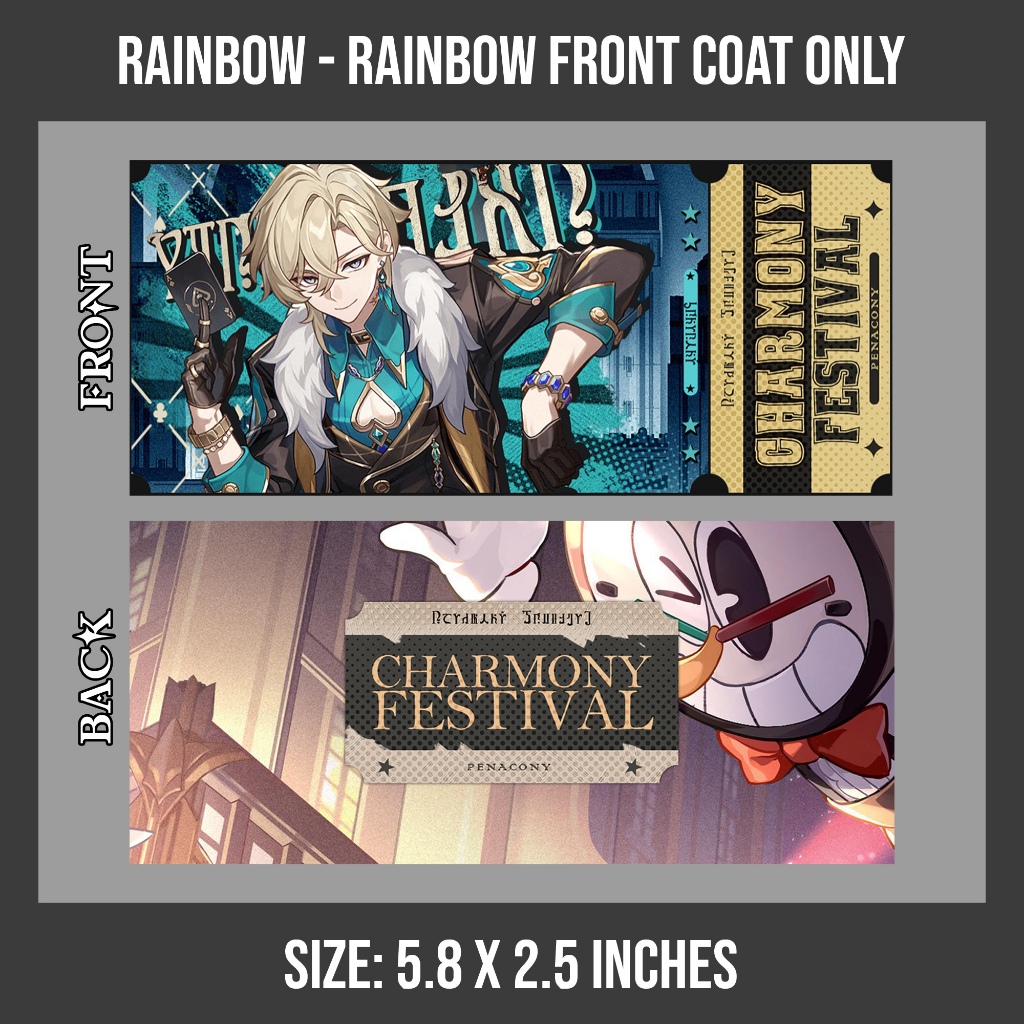 Honkai Star Rail Penacony Dreamscape Anime Ticket Photocards (Laminated ...