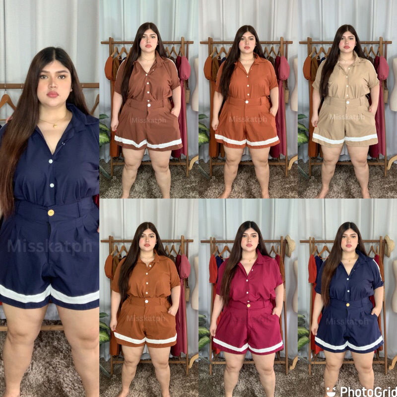 PLUS SIZE : AMIELLA COORDINATES | Shopee Philippines