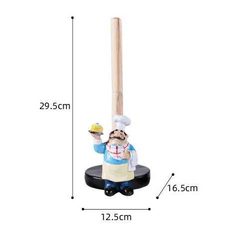 Chef paper towel rack resin toilet paper rack handicraft organizer ...
